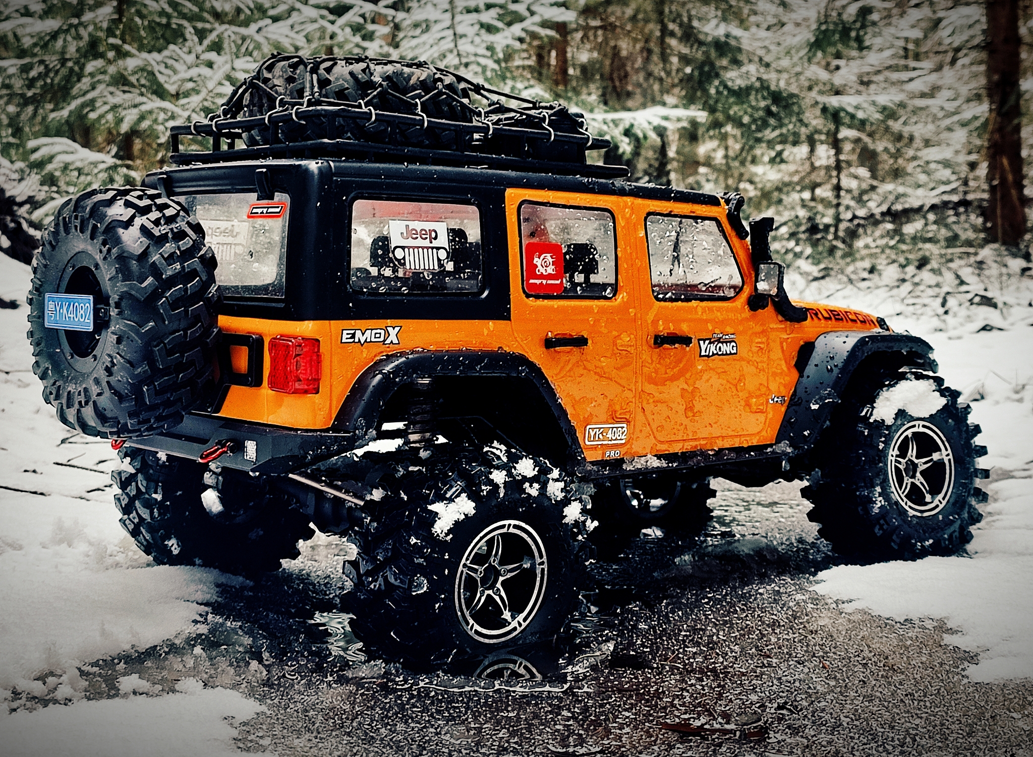 RC Snowing Spring 4x4 Jeep Yikong April Off-roading Rubicon | Пикабу