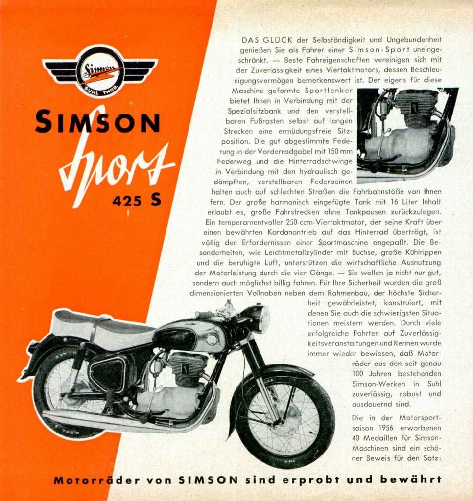 Мотоцикл Simson 425 Sport - 06.05.25 20:20 | Пикабу