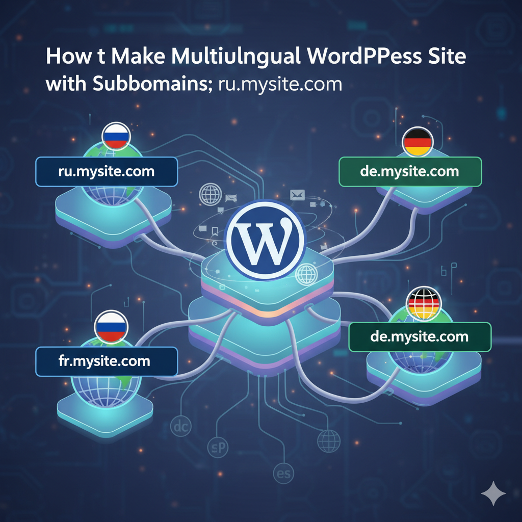 Как сделать мультиязычный сайт на поддоменах в WordPress. Часть 2. Включение и настройка режима ...