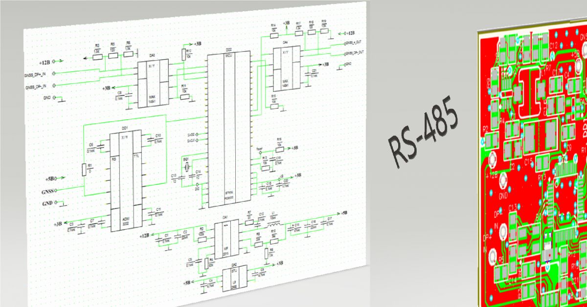 Модуль обработки и коммутации данных, с внешними управляющими устройствами по RS-485 на STM32 ...